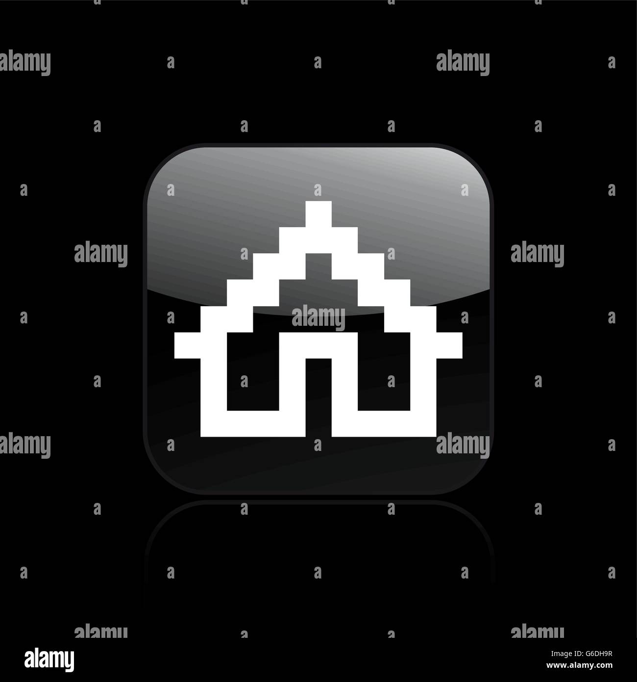 Vector illustration of single isolated pixel pc icon Stock Vector Image ...