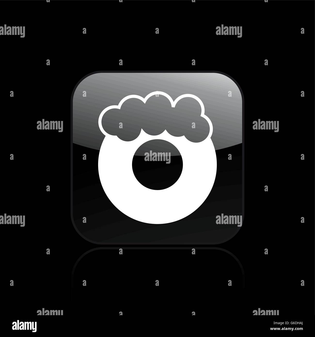Single donut Stock Vector Images - Alamy