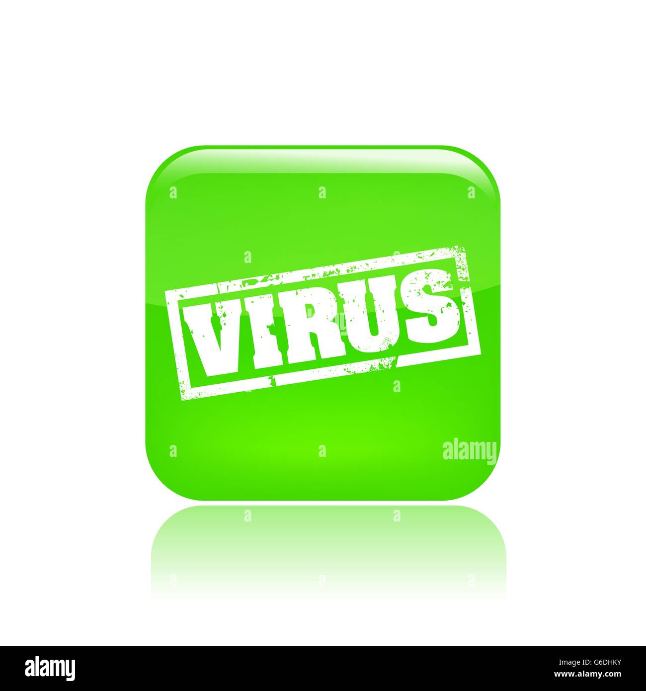 Vector illustration of single isolated virus icon Stock Vector Image ...
