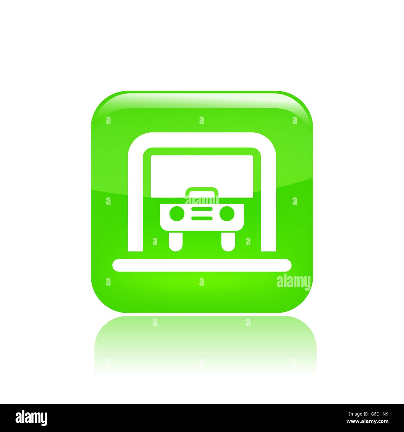 Vector illustration of single isolated car box icon Stock Vector Image ...