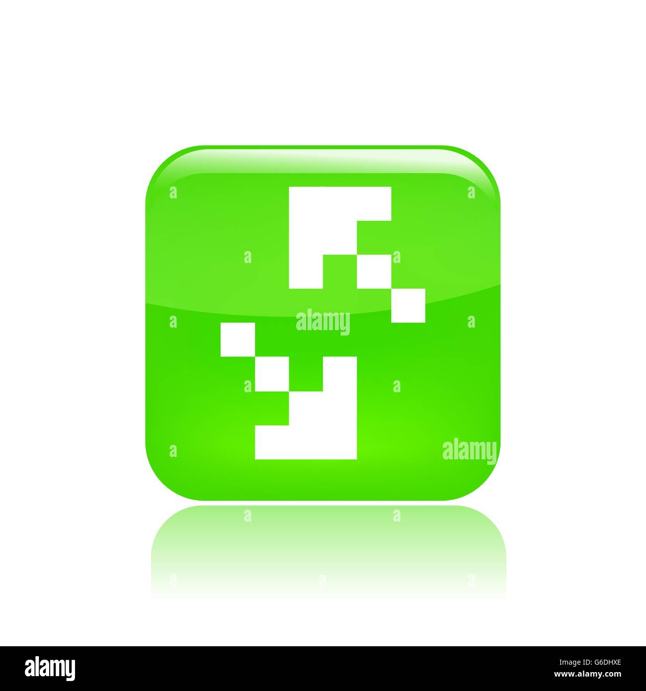 Vector illustration of single isolated pixel computer icon Stock Vector ...