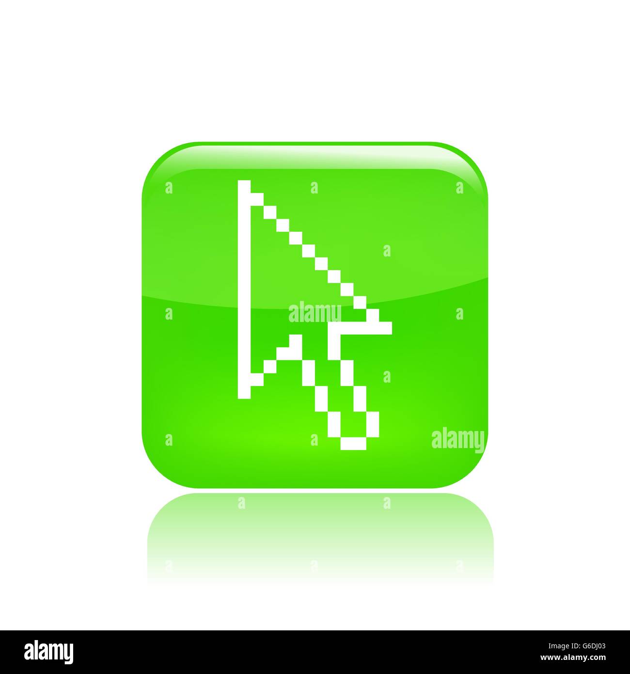 Vector illustration of single isolated pixel computer icon Stock Vector ...