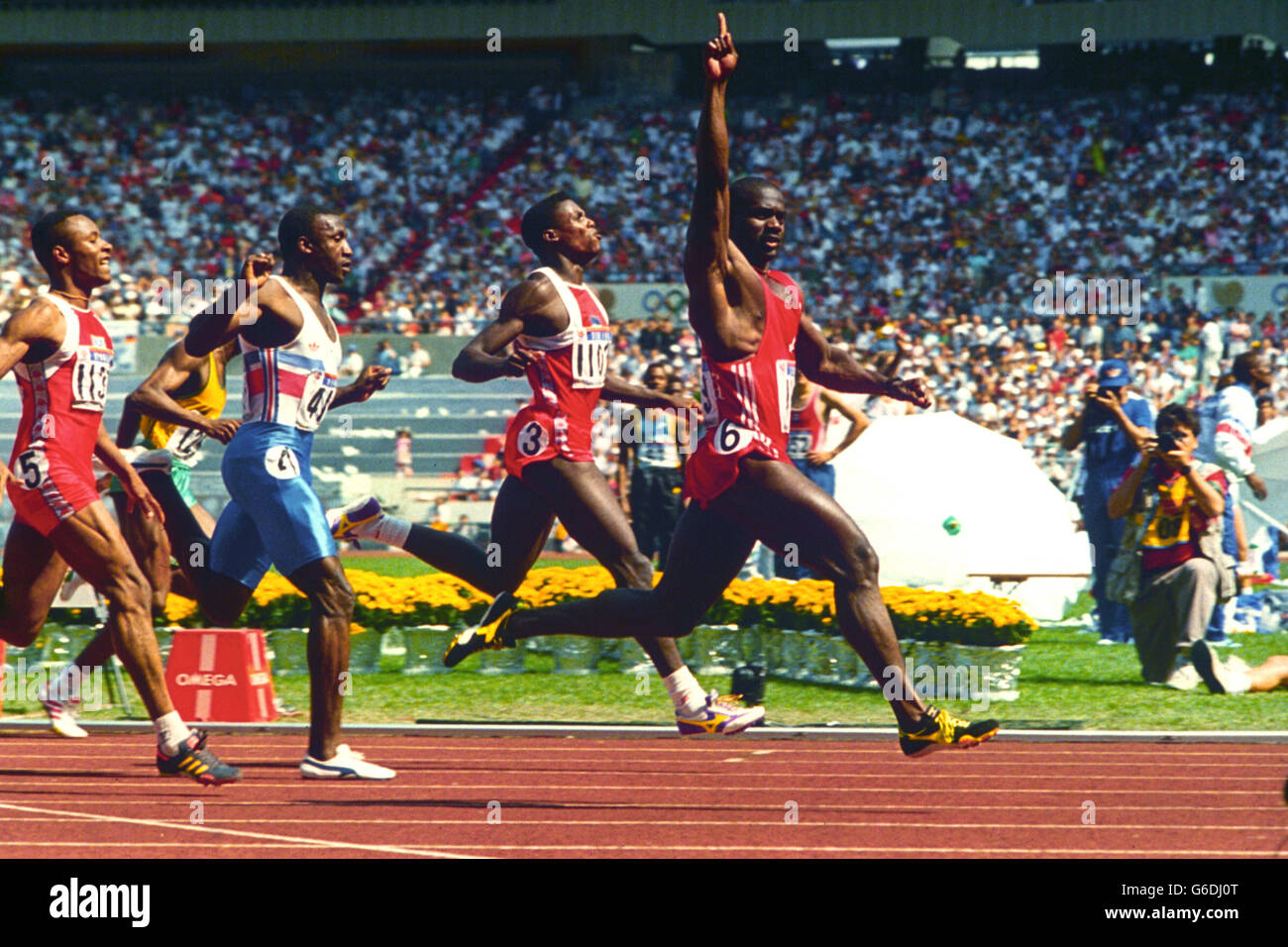Olympics - Athletics - Men's 100m Final - Seoul Stock Photo - Alamy