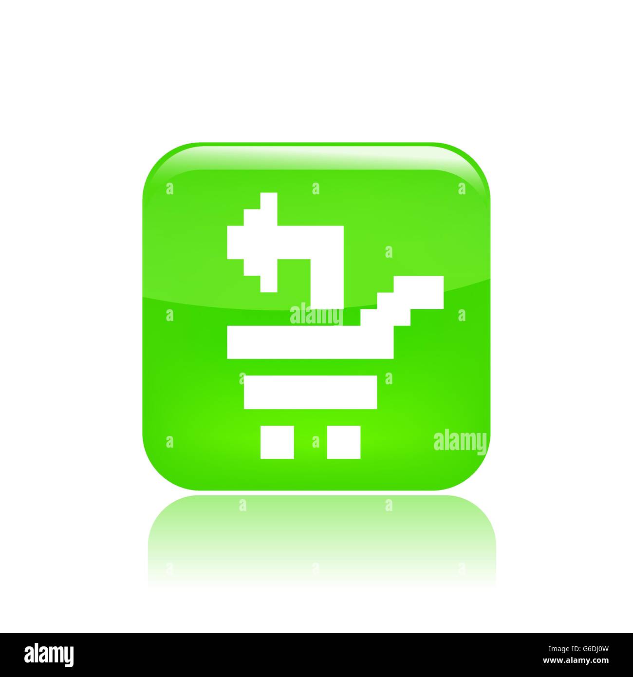 Vector illustration of single isolated pixel computer icon Stock Vector ...