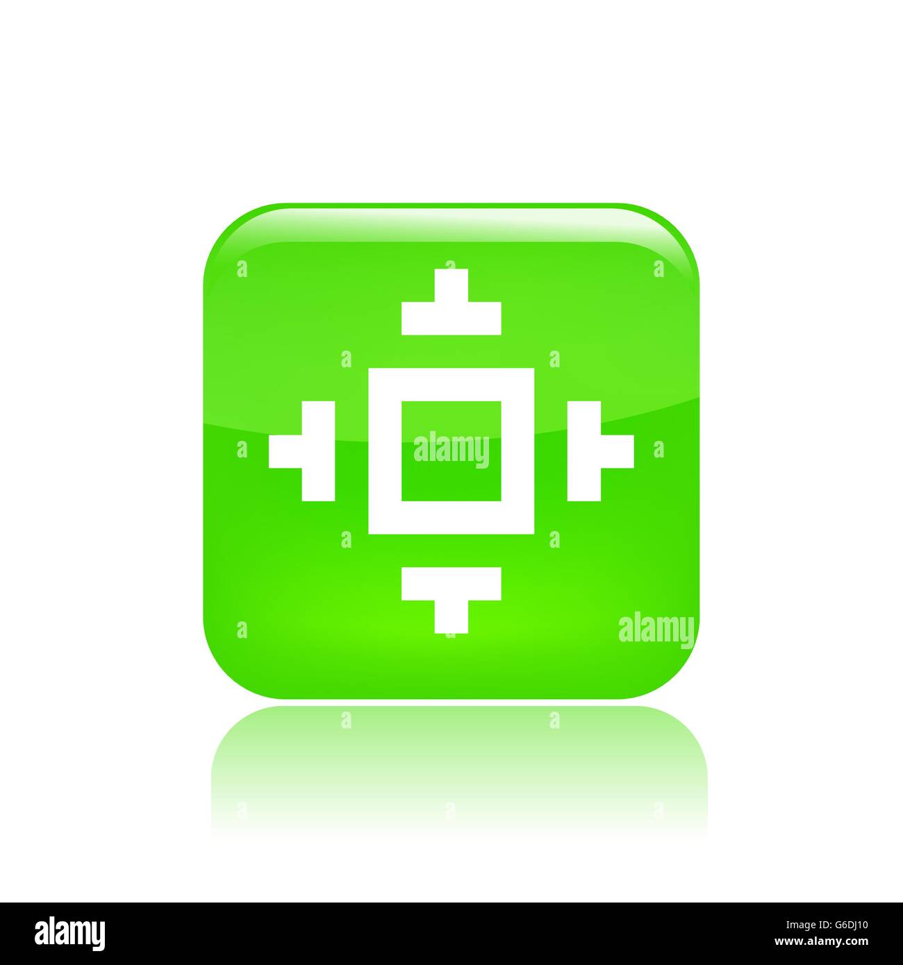 Vector illustration of single isolated pixel computer icon Stock Vector ...