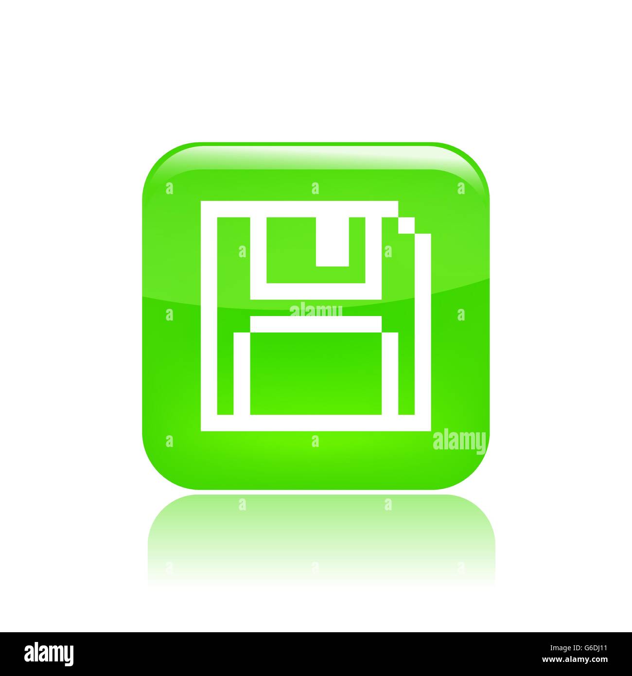 Vector illustration of single isolated pixel computer icon Stock Vector ...