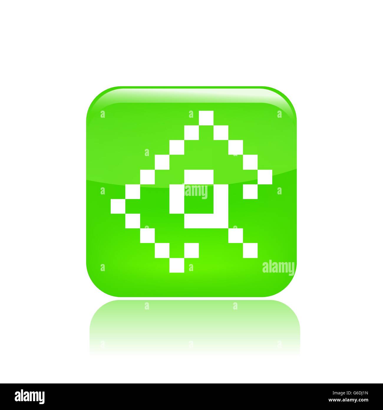 Vector illustration of single isolated pixel computer icon Stock Vector ...