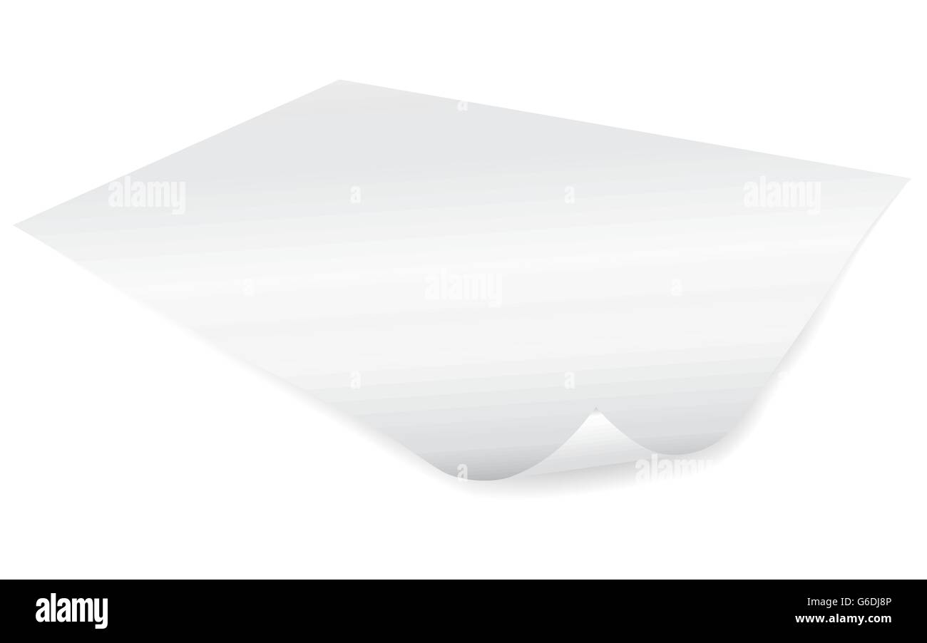 Vector illustration of single isolated blank paper icon Stock Vector ...