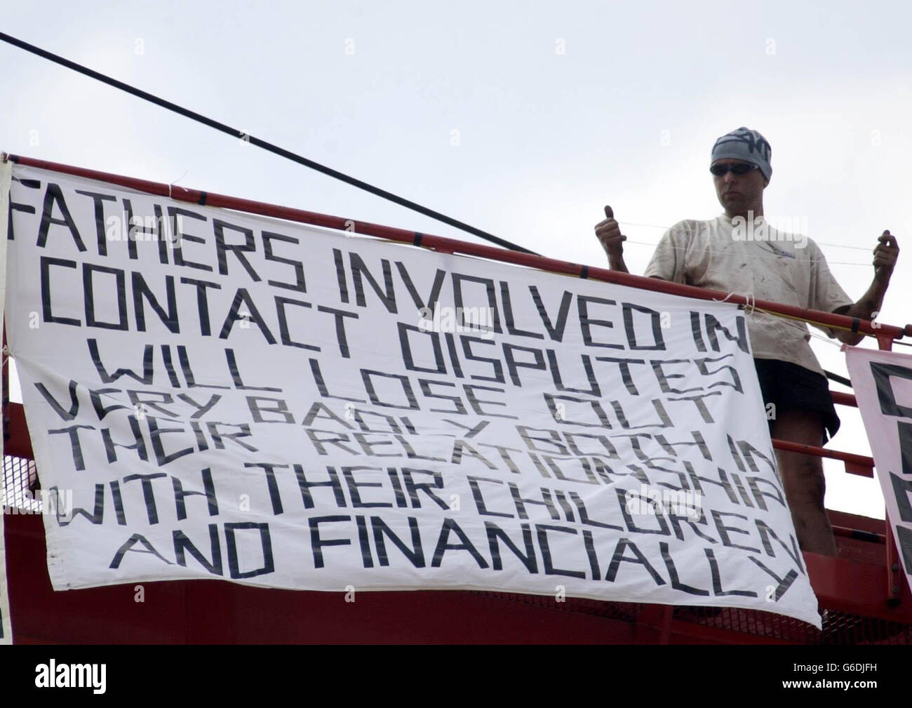 David Crick - Crane Protest Stock Photo - Alamy