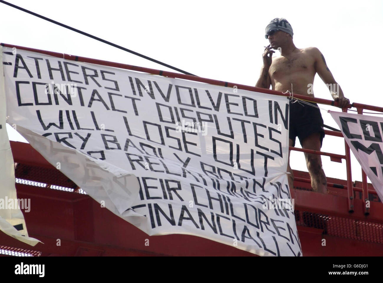 David Crick - Crane Protest Stock Photo - Alamy