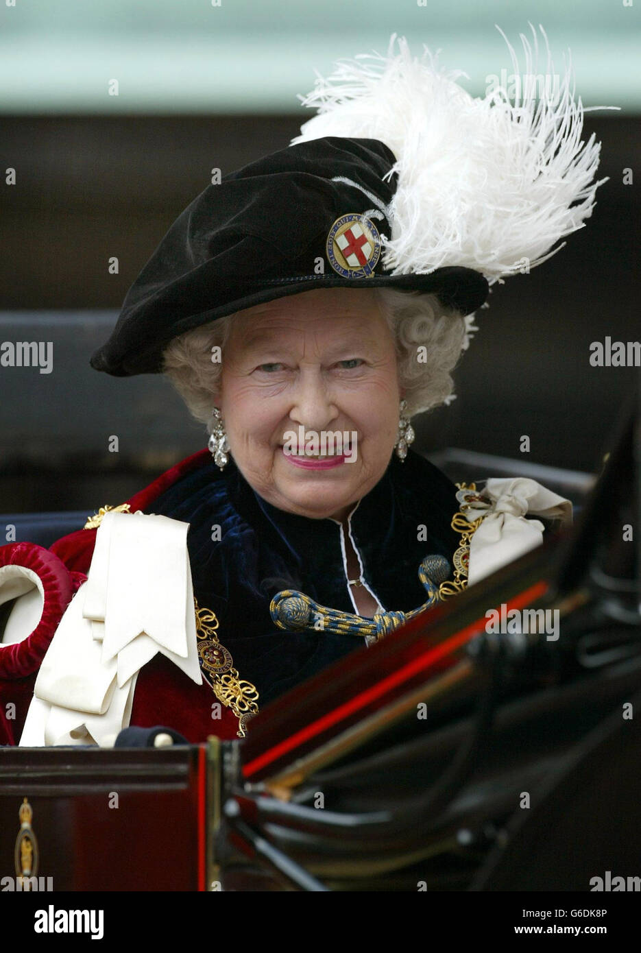 Britain's Queen Elizabeth II arrives at St George's Chapel, Windsor ...