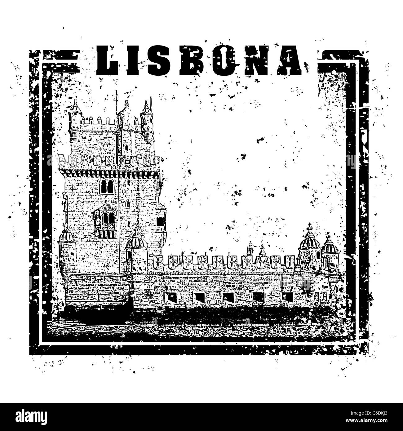 Vector illustration of single isolated Lisbon icon Stock Vector Image ...