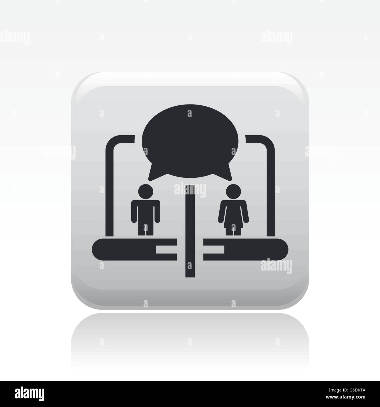 Vector illustration of single isolated chat icon Stock Vector Image ...