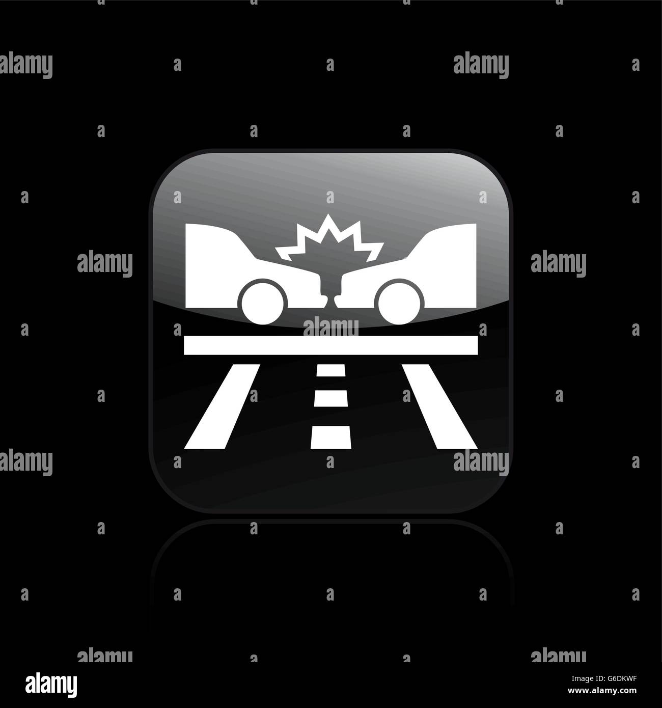 Vector illustration of single isolated crash icon Stock Vector Image ...