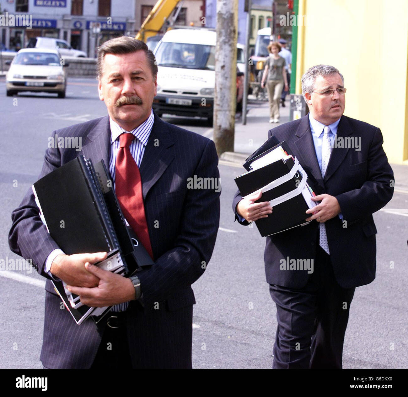 Legal Council for the Garda Siochana Patrick Marriman (left) and Eamon ...
