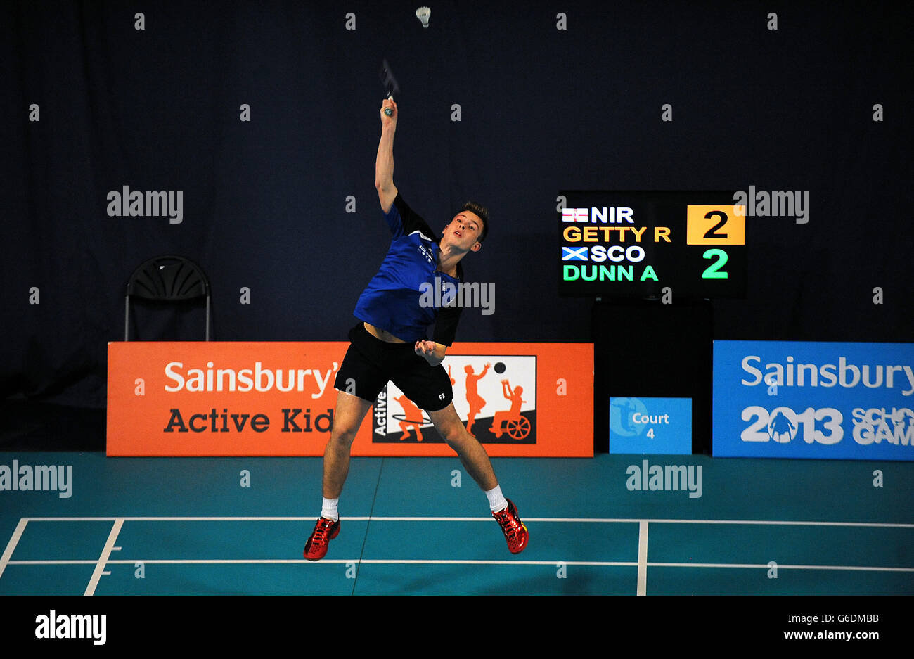 Scotland's Alex Dunn in action in the Badminton during day three of the ...