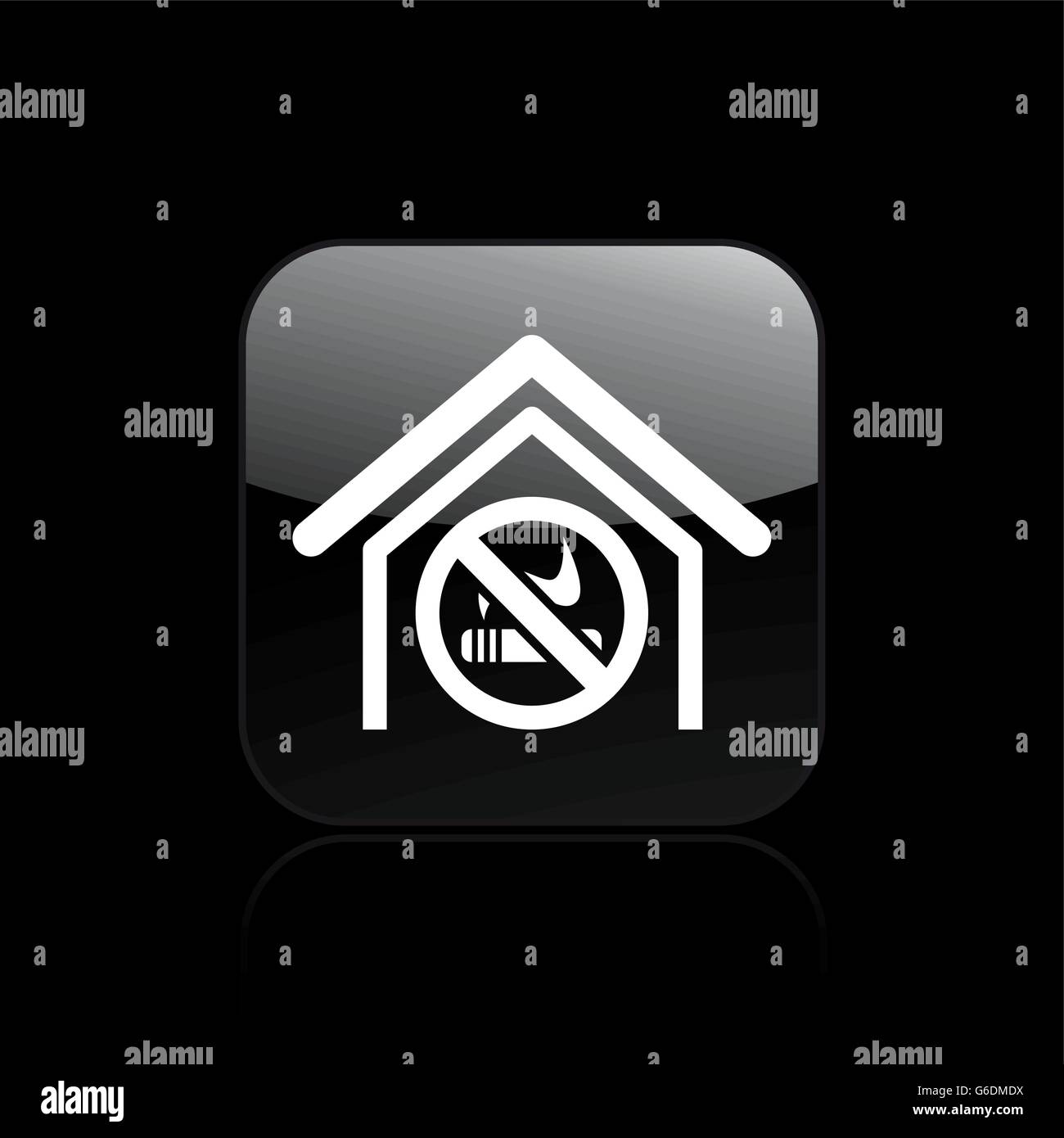 Vector illustration of single isolated not smoke icon Stock Vector ...