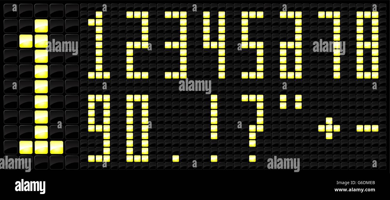 Vector illustration of single isolated console scoreboard number icon ...