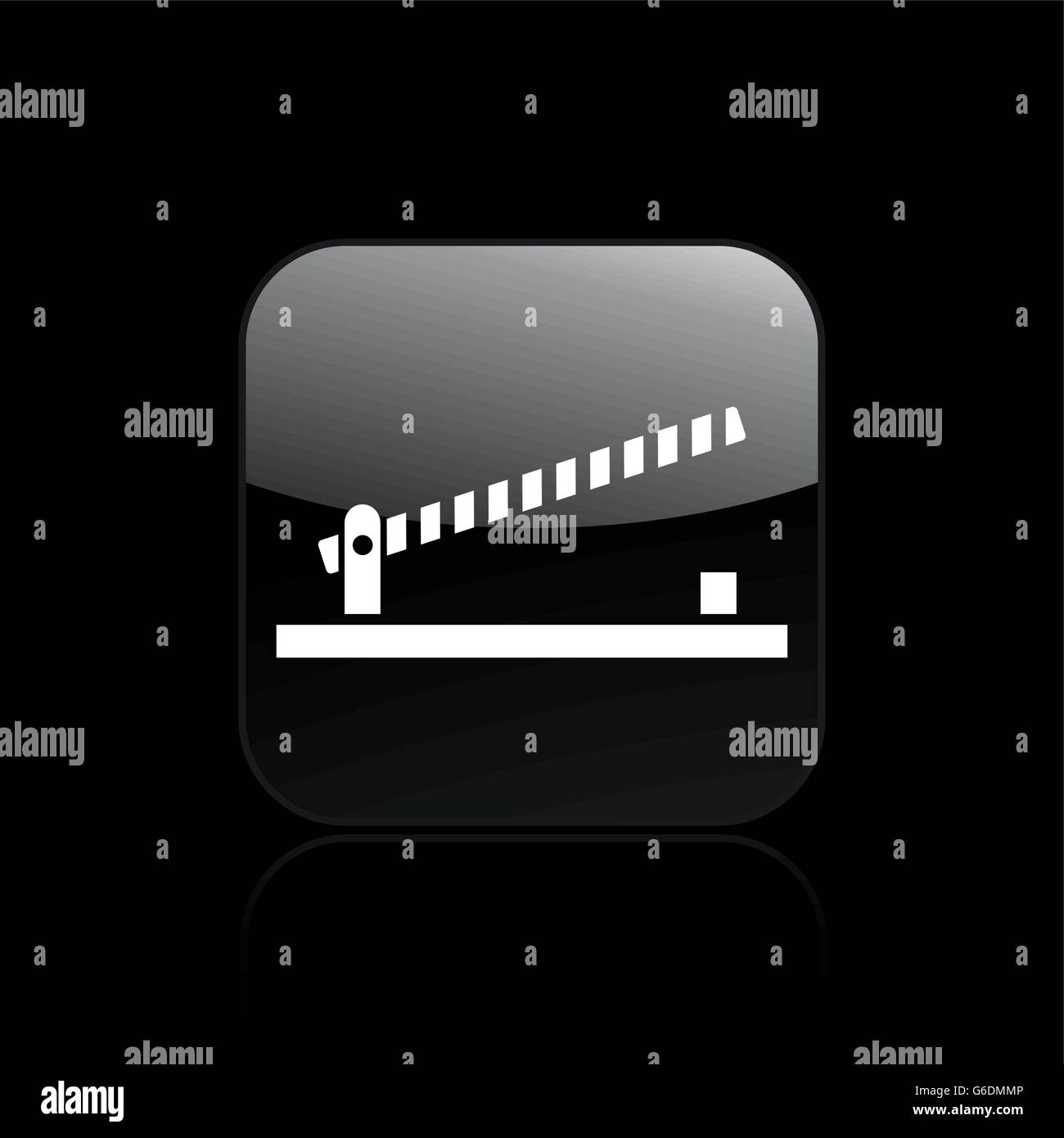 Vector illustration of single isolated barrier icon Stock Vector Image ...