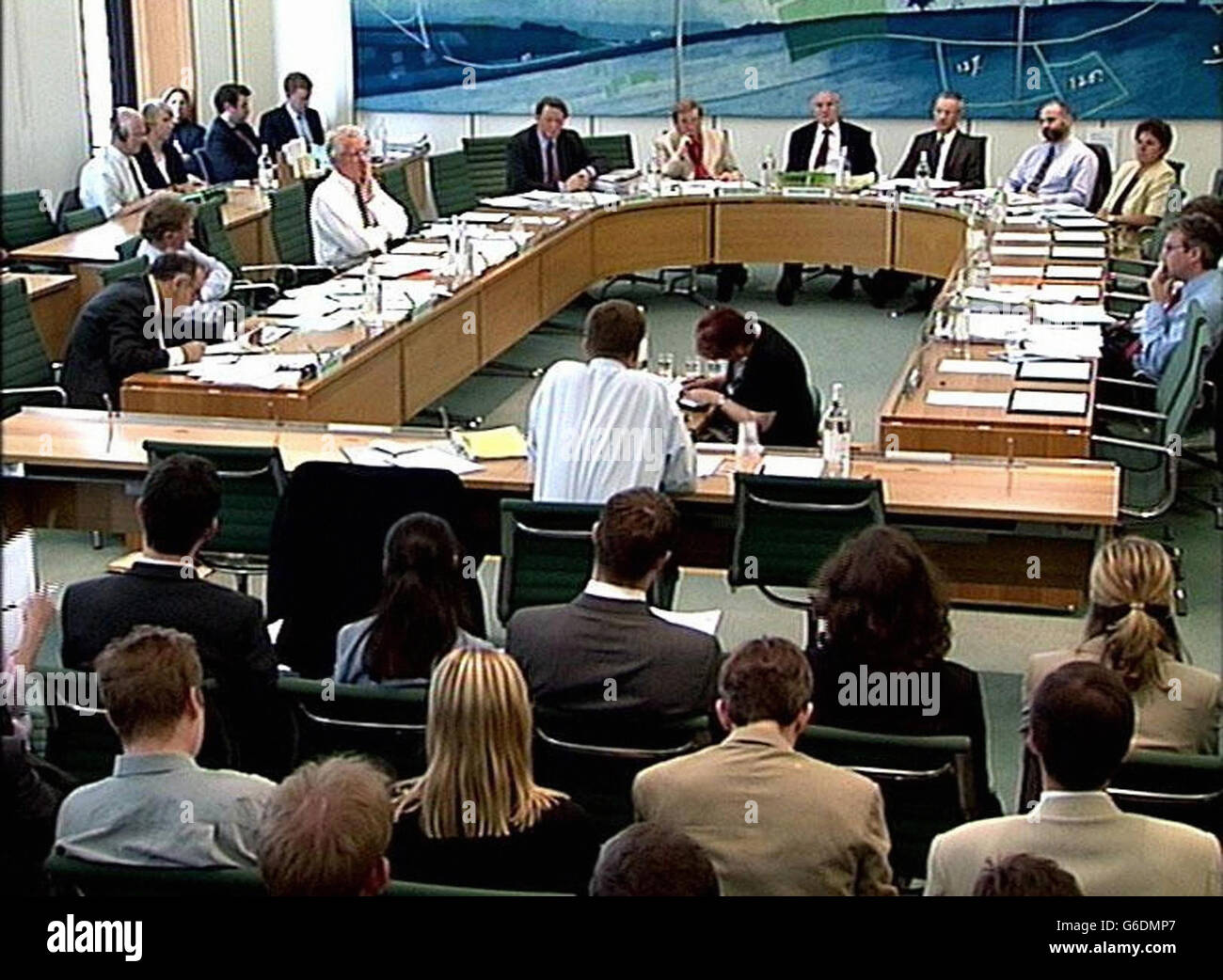 Foreign secretary jack straw speaking in london hi-res stock ...