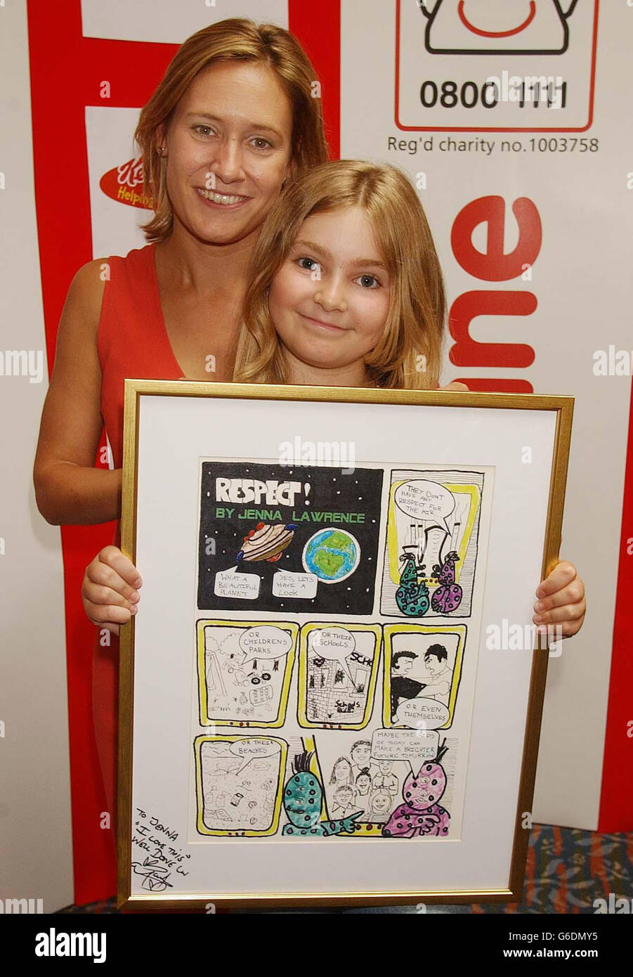 Childline Cartoon Crazy Competition Stock Photo - Alamy