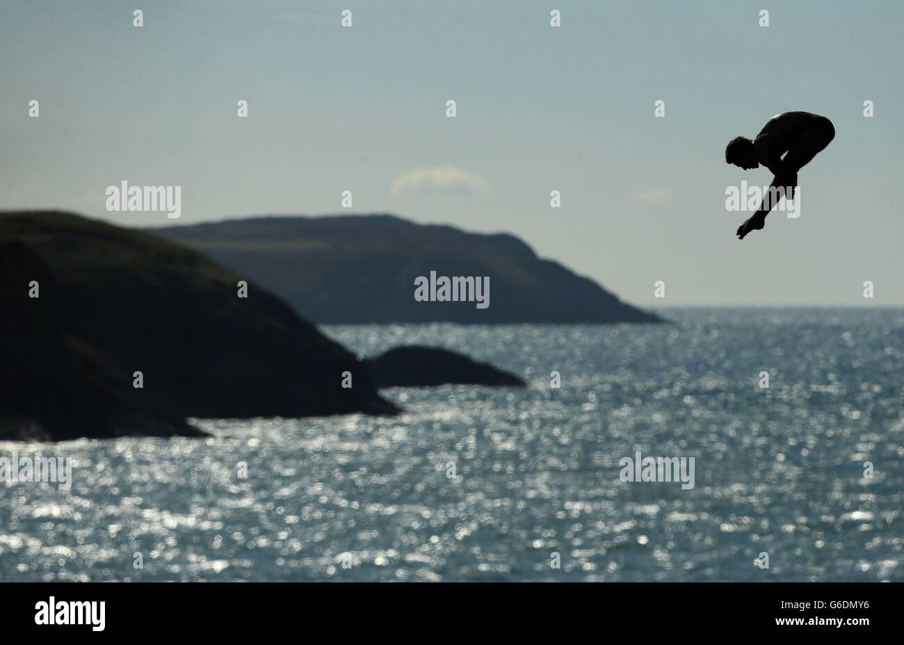 Great Britain's Gary Hunt during day two of the Red Bull Cliff Diving ...