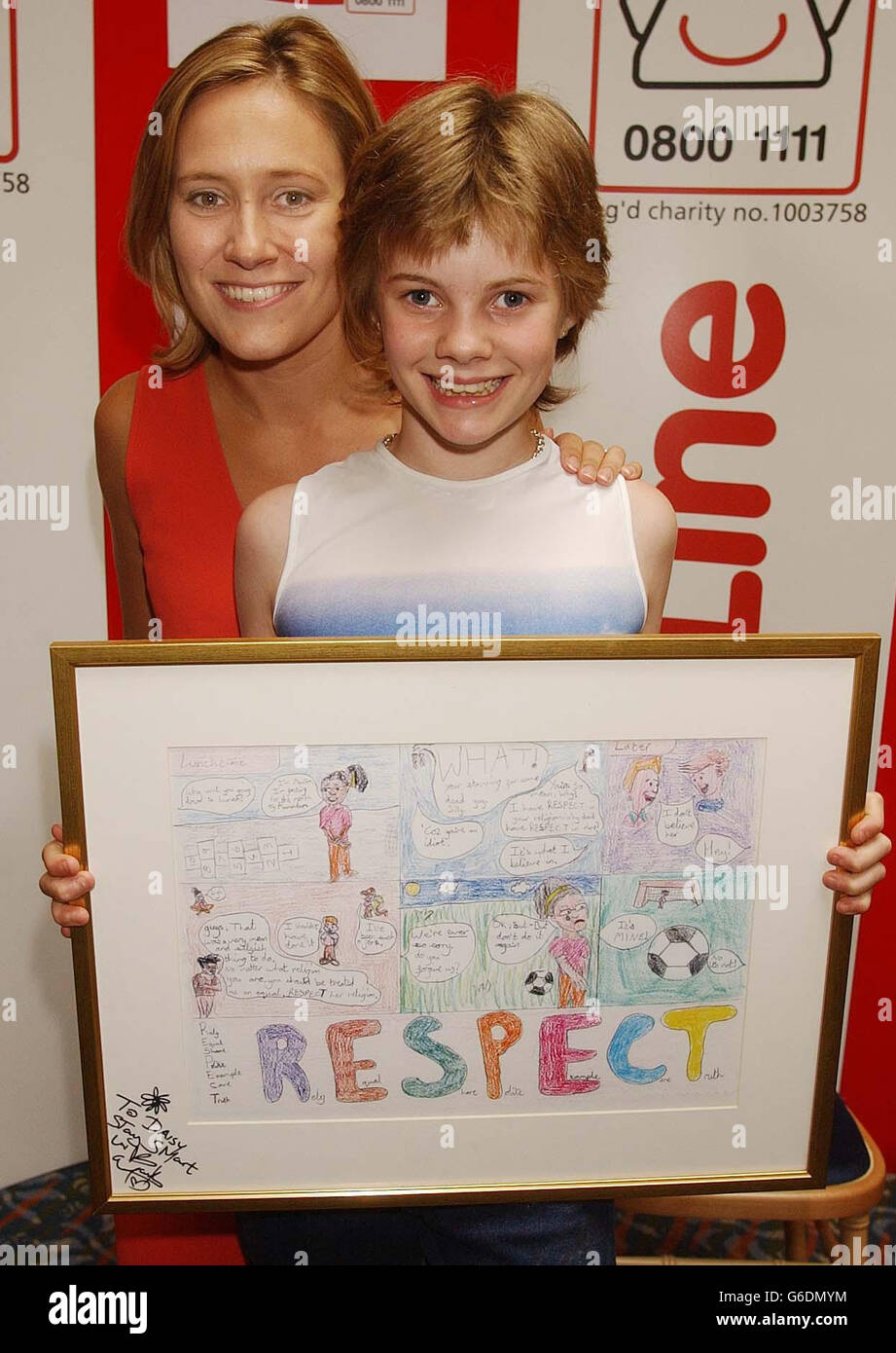 Childline Cartoon Crazy Competition Stock Photo - Alamy