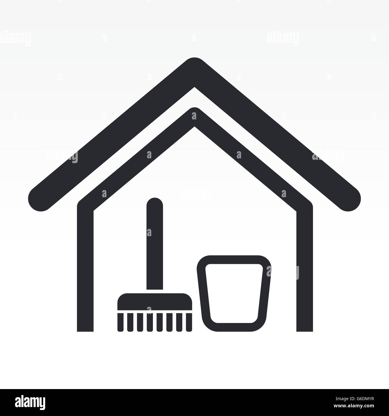 Vector illustration of single isolated clean house icon Stock Vector ...