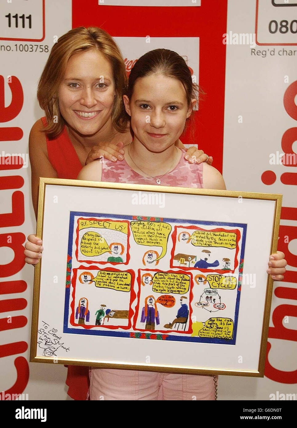 Childline Cartoon Crazy Competition Stock Photo - Alamy