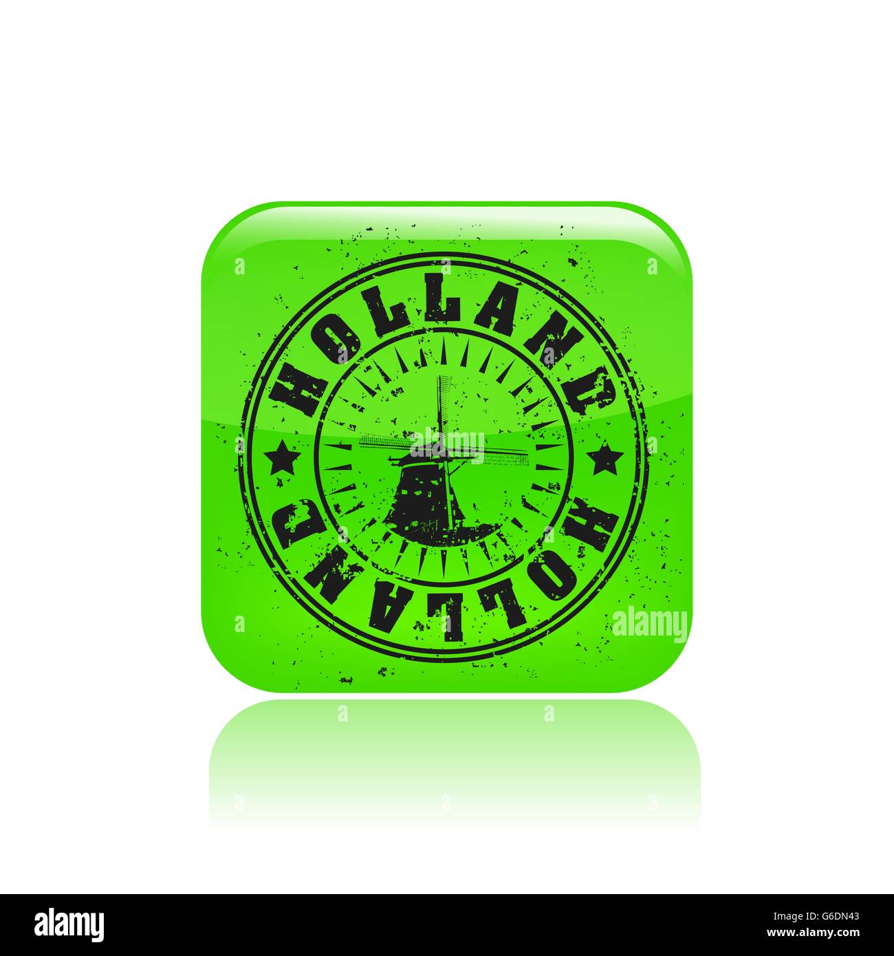 Vector illustration of single isolated holland icon Stock Vector Image ...