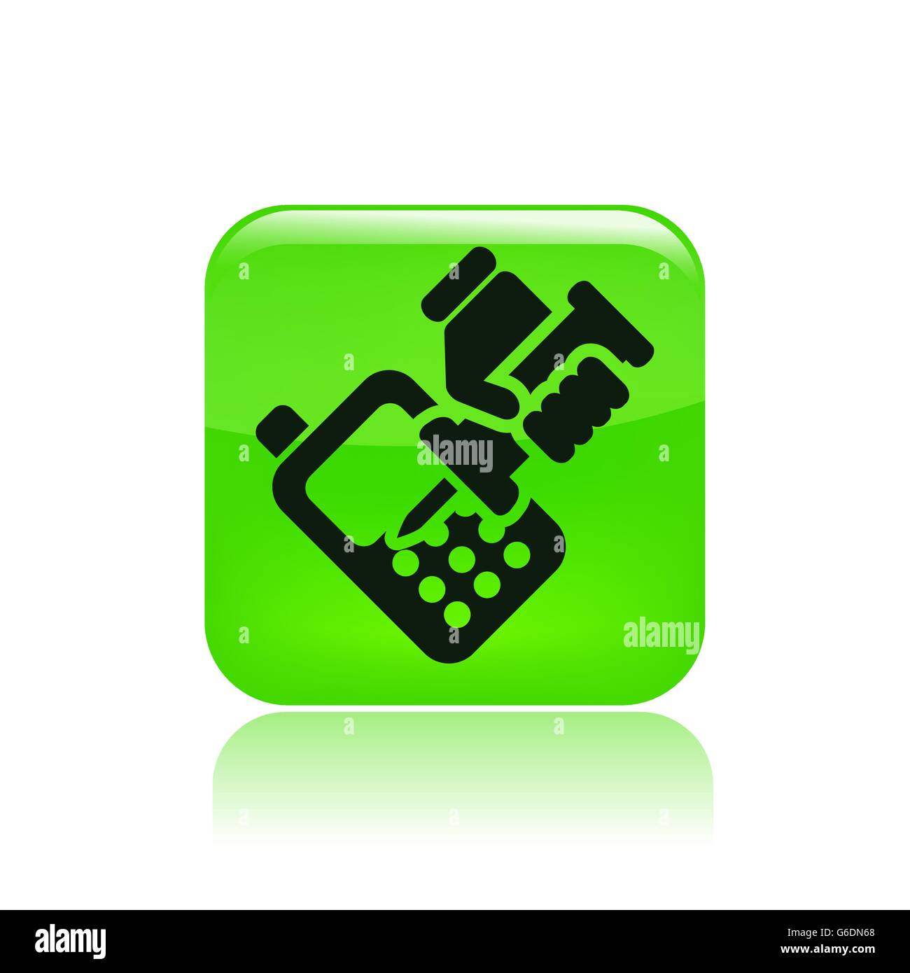 Vector illustration of single isolated phone repairer icon Stock Vector ...