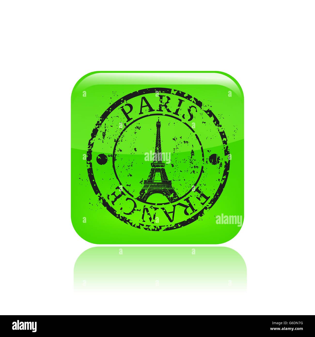 Vector illustration of single isolated Paris icon Stock Vector Image ...