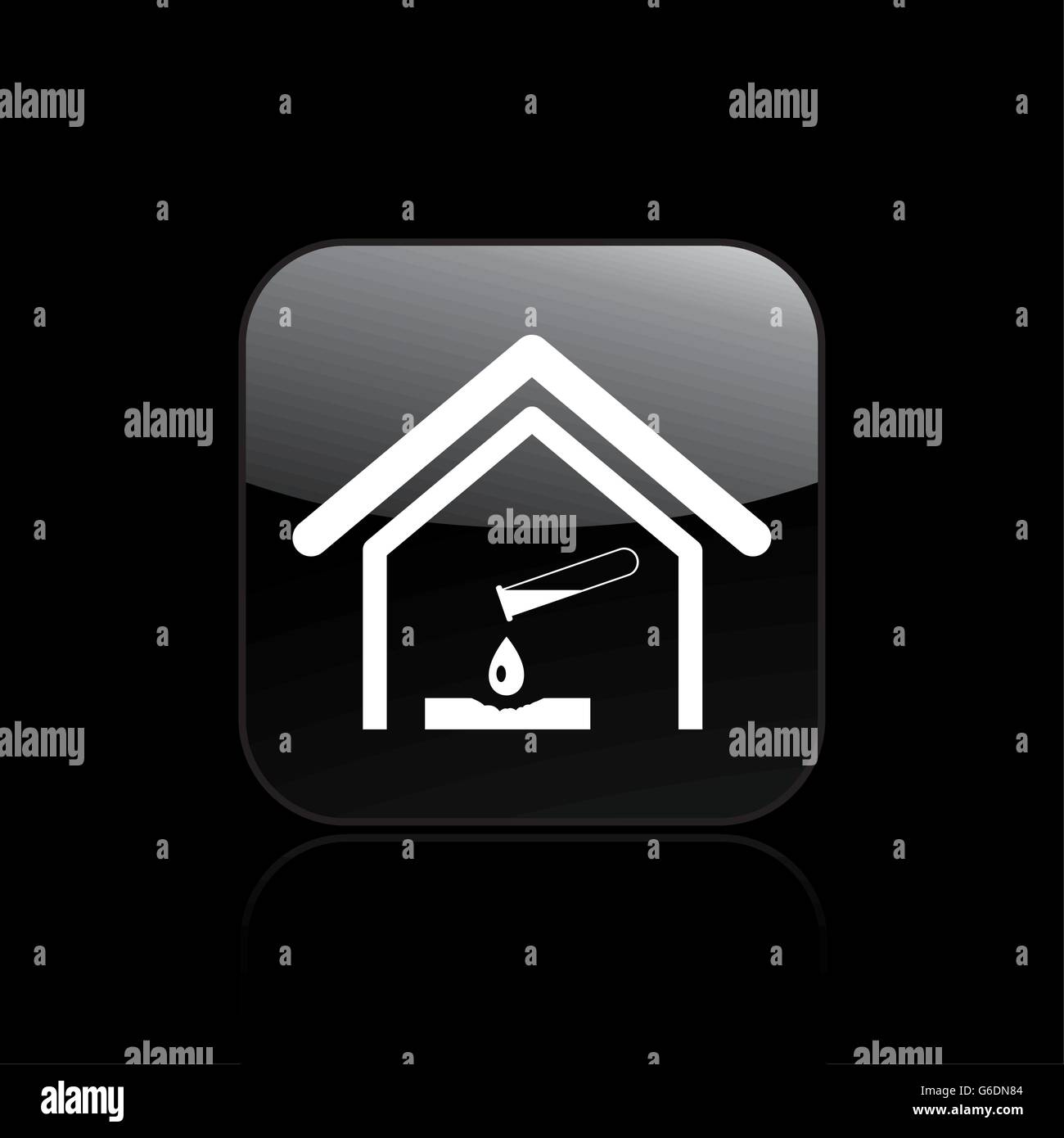 Vector illustration of single isolated dangerous icon Stock Vector ...