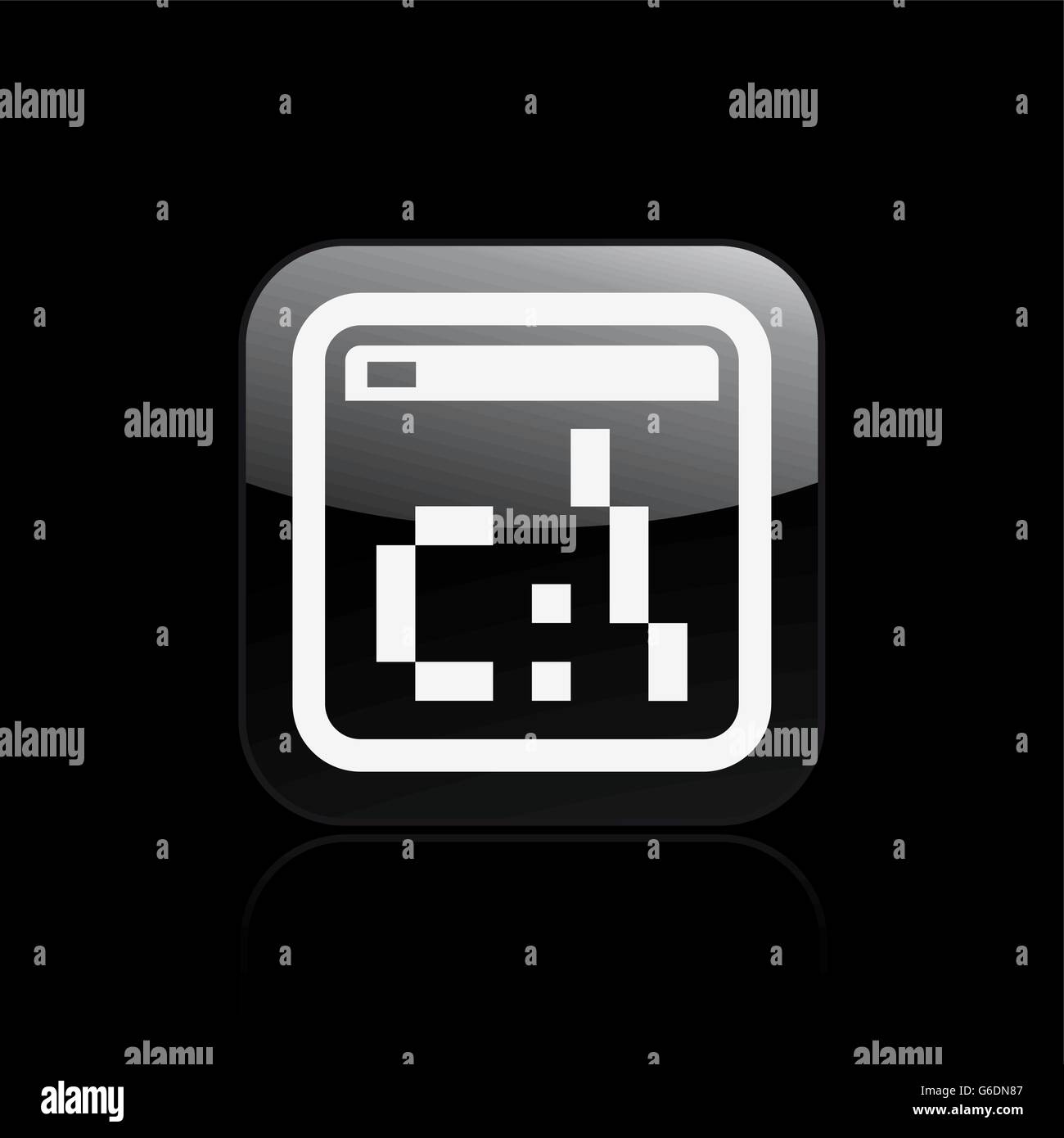 Vector illustration of single isolated pixel icon Stock Vector Image ...