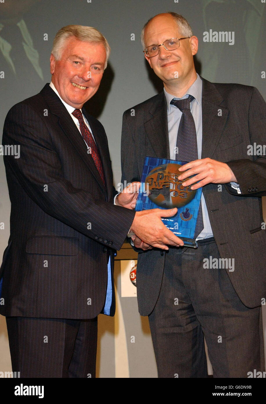 Regional Press Awards 2003 - Front Page of the Year Stock Photo - Alamy