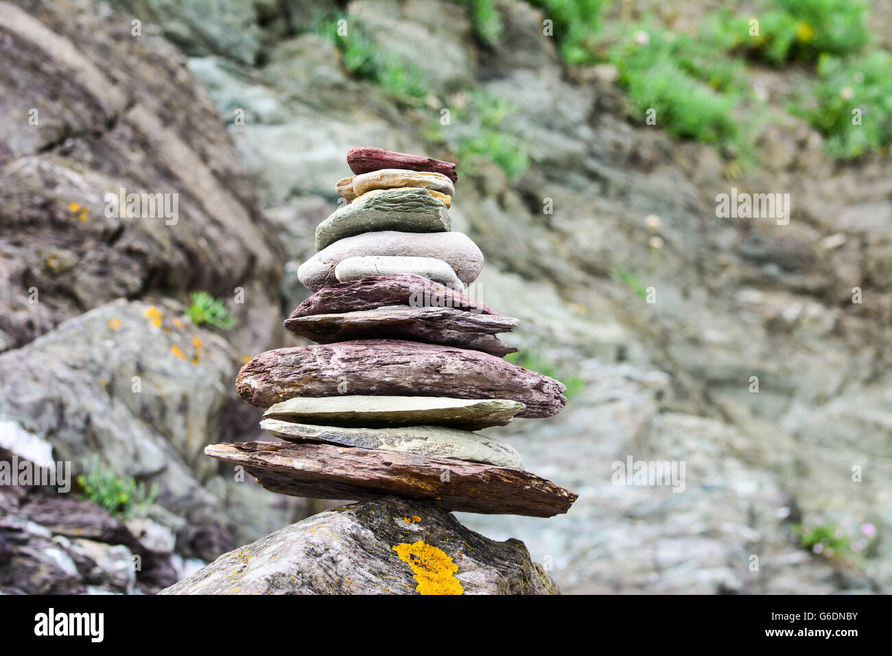 pyramid made of stones Stock Photo - Alamy
