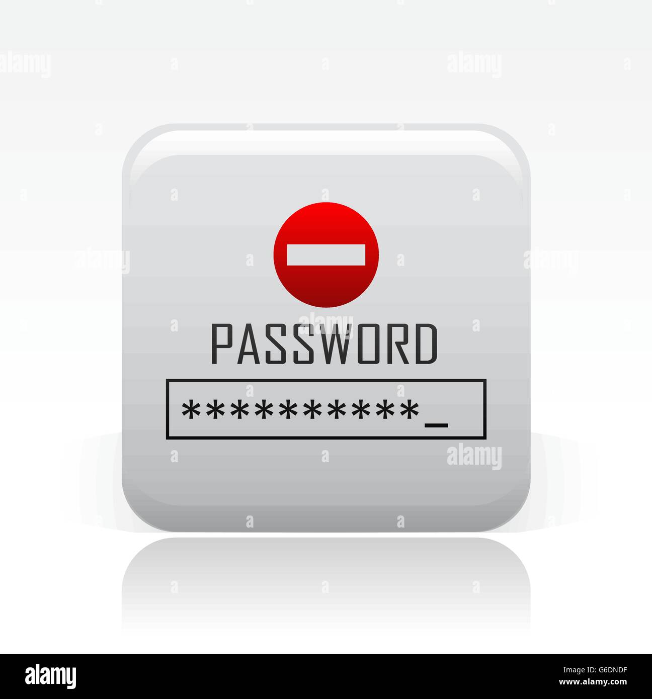 Vector illustration of single isolated password icon Stock Vector Image ...