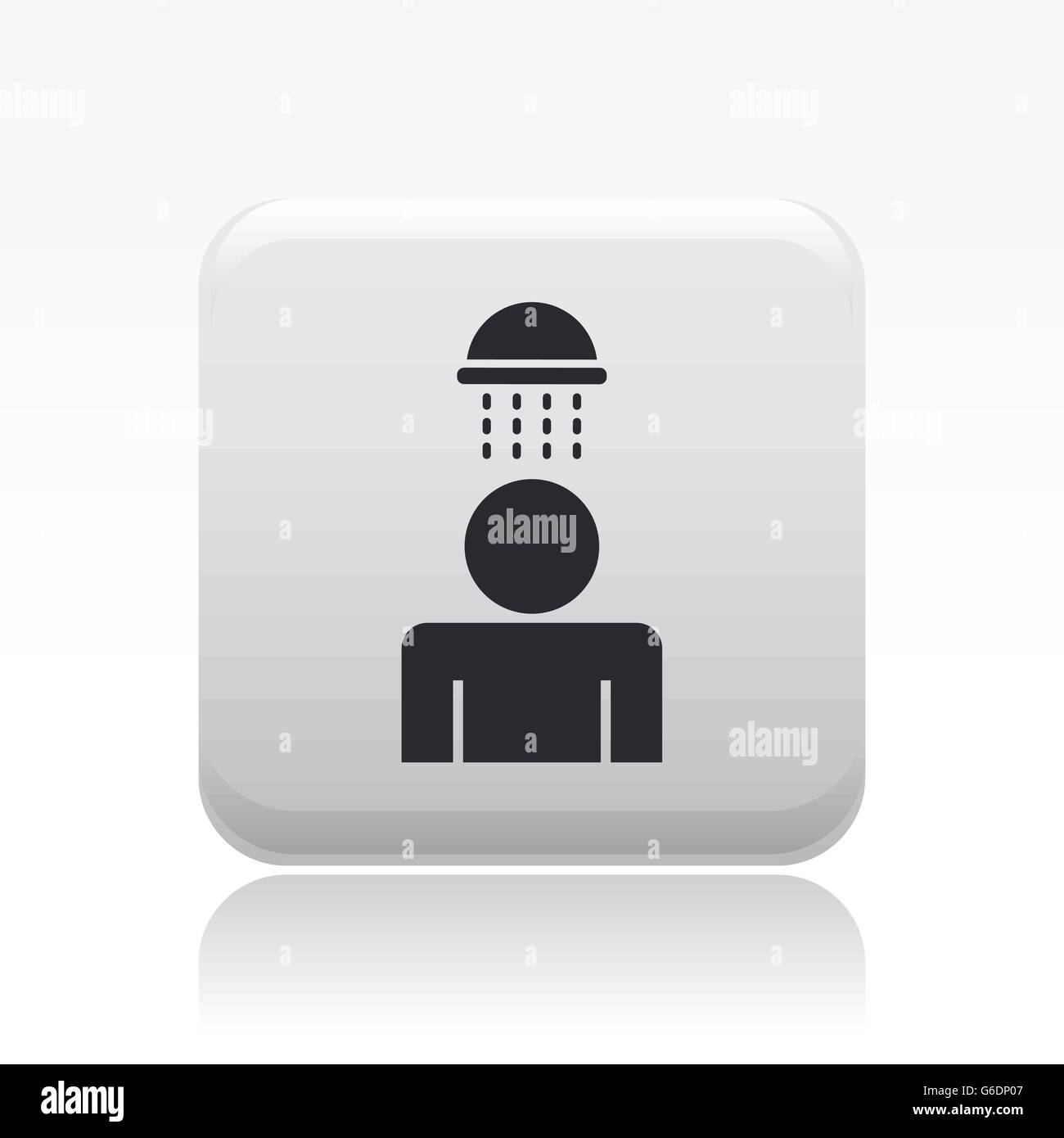 Vector illustration of single isolated shower icon Stock Vector Image ...