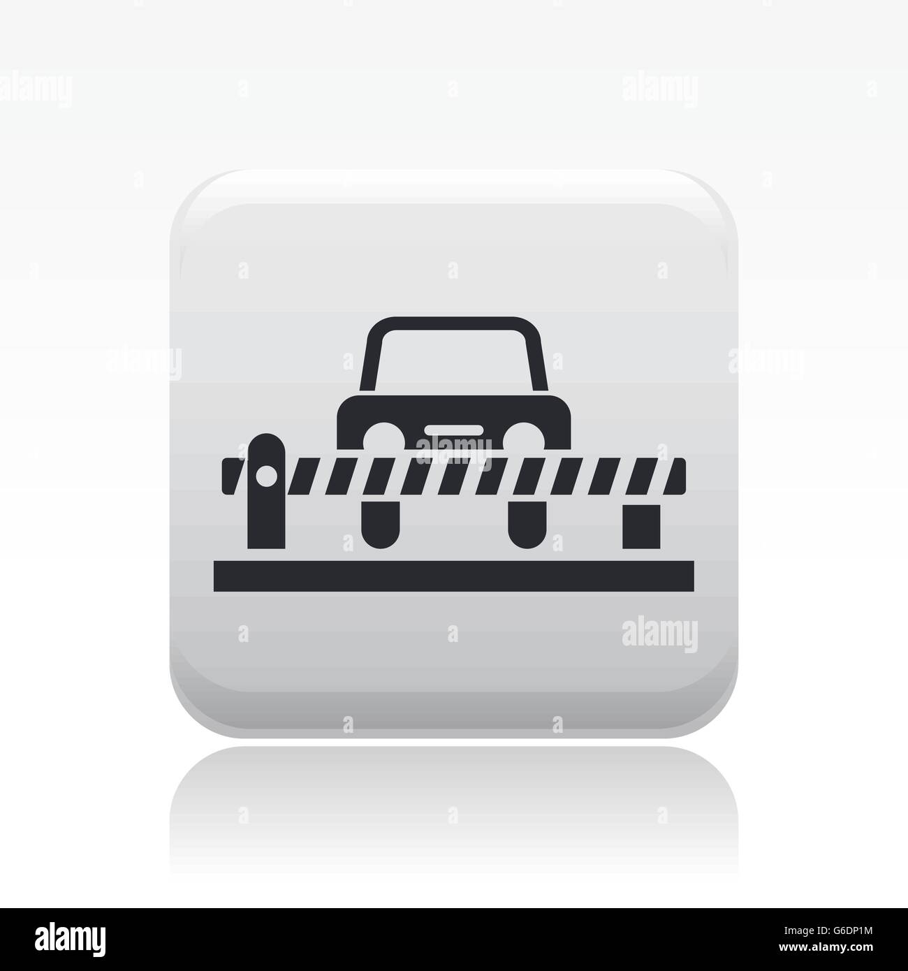 Vector illustration of single isolated barrier icon Stock Vector Image ...