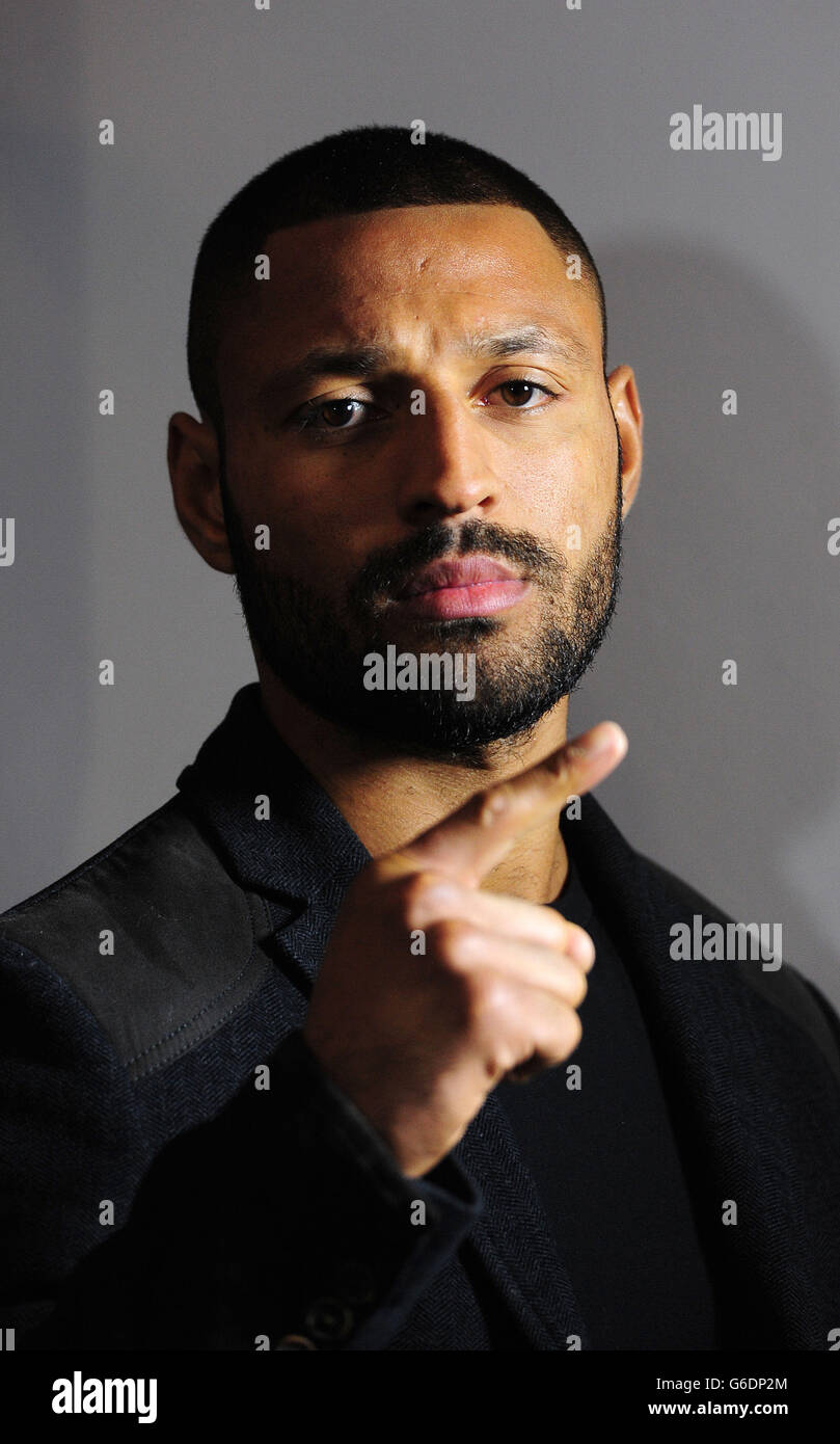 Kell brook poses press conference motorpoint arena hi-res stock ...