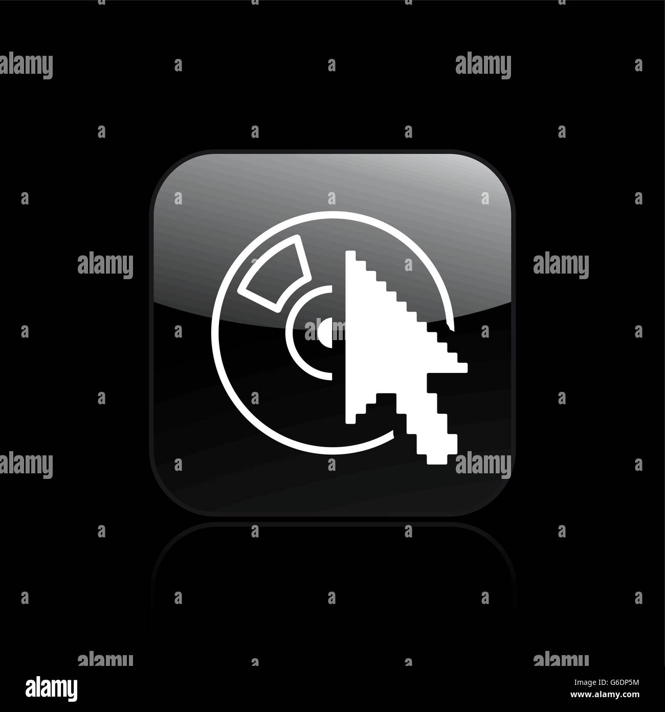 Vector illustration of single isolated player icon Stock Vector Image ...