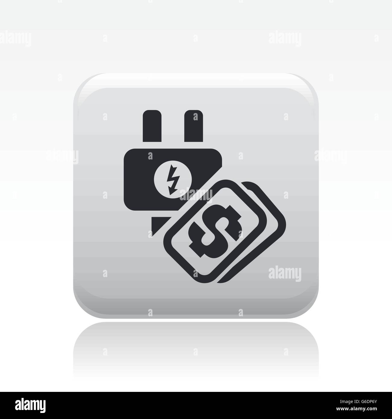 Vector illustration of single isolated energy price icon Stock Vector ...