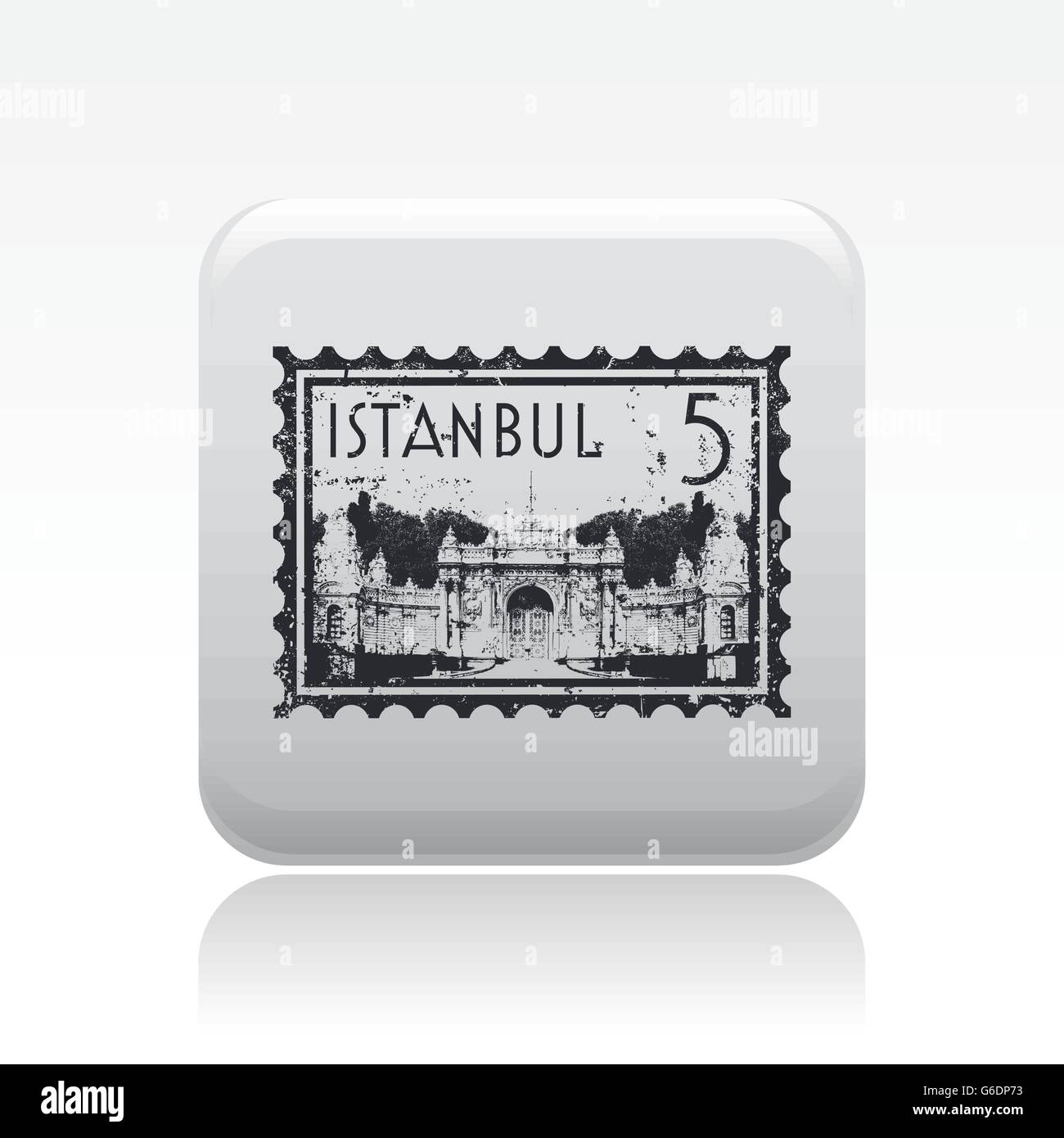 Vector illustration of single isolated Istanbul icon Stock Vector Image ...