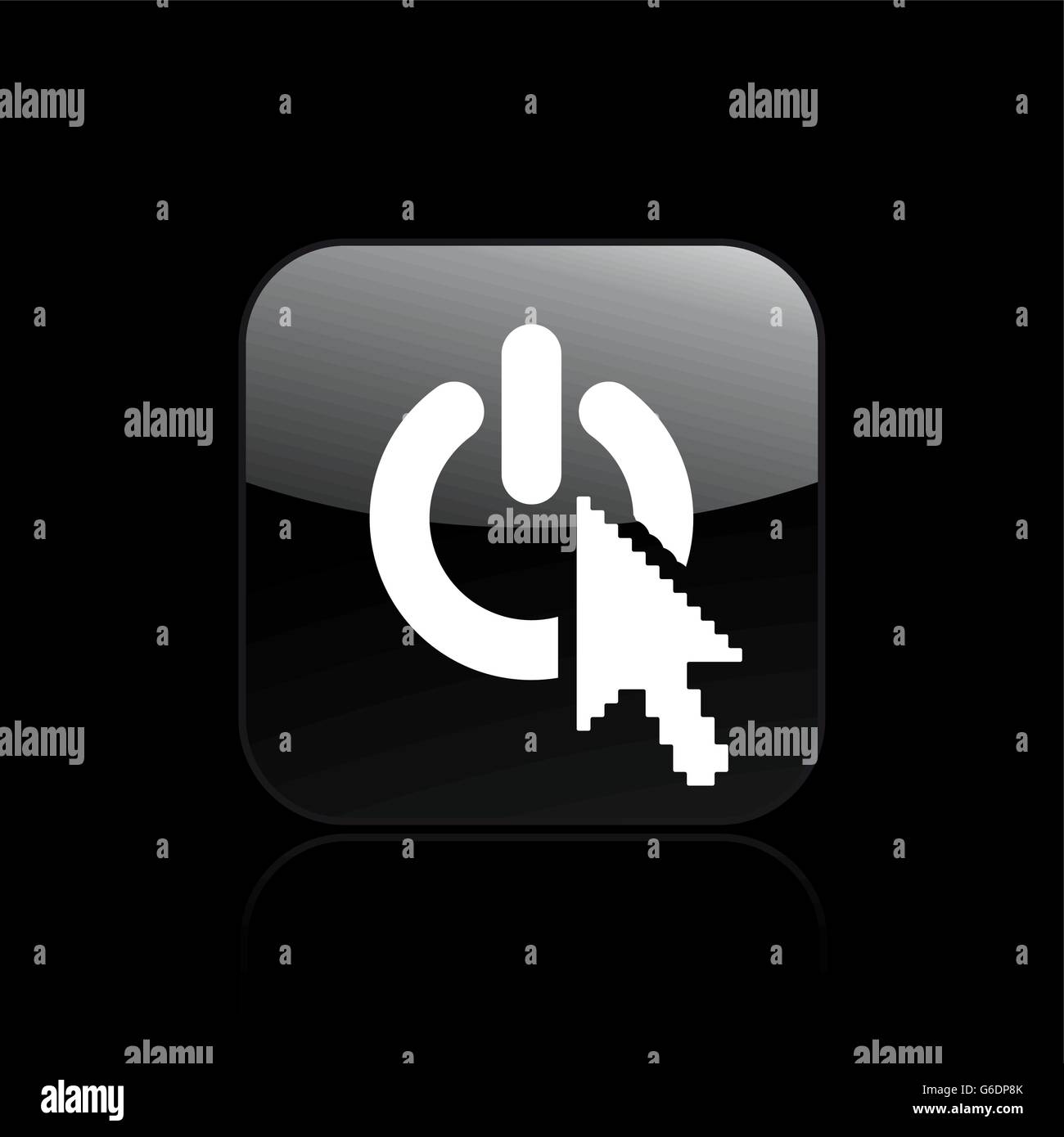 Vector illustration of single isolated web power icon Stock Vector ...