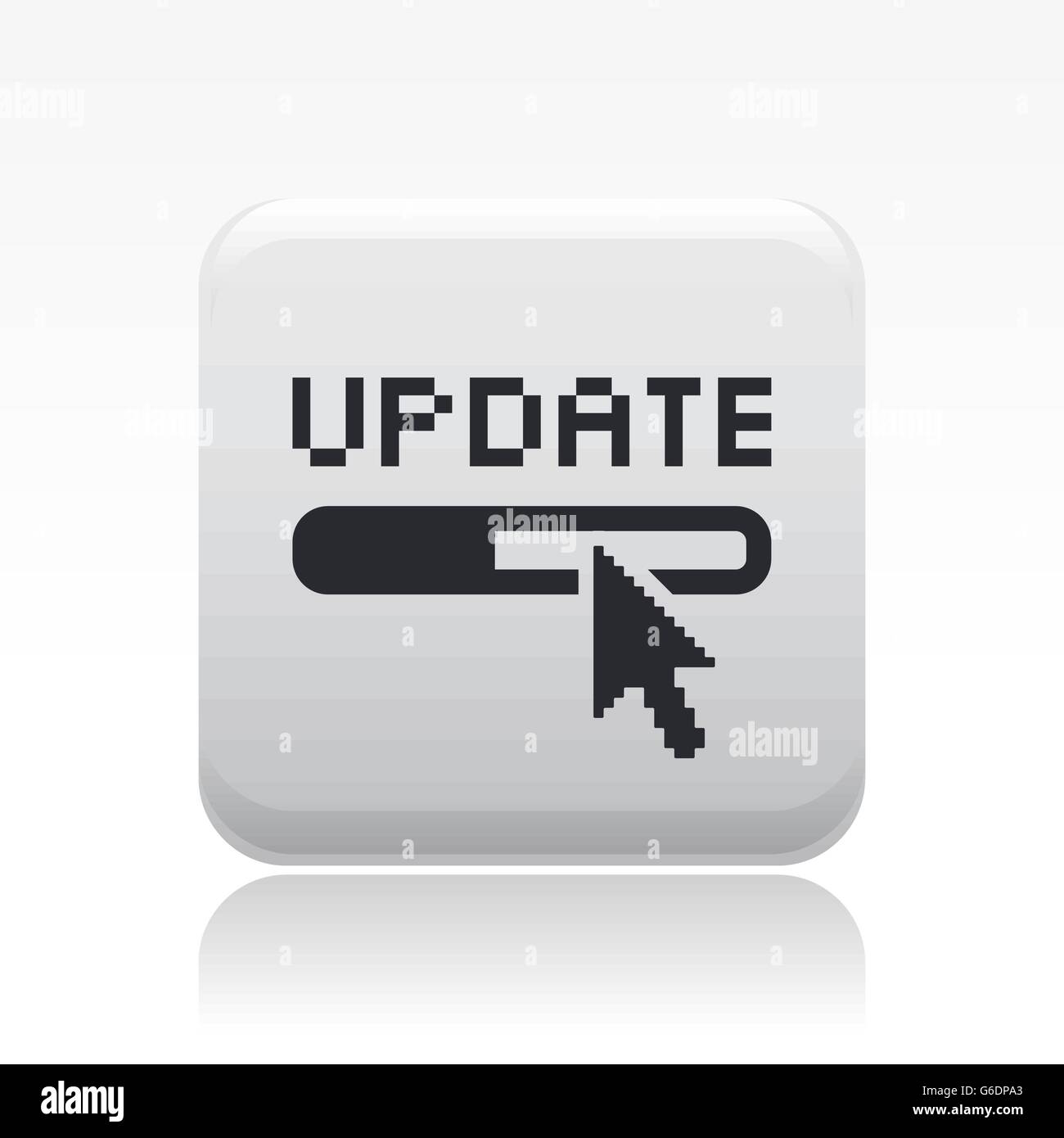 Vector illustration of single isolated update icon Stock Vector Image ...