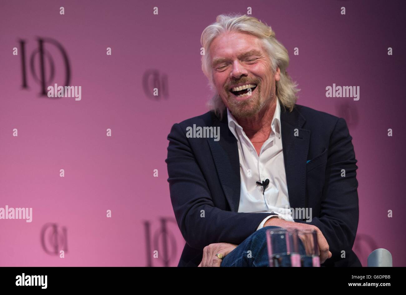 Founder of Virgin Group Sir Richard Branson addresses the Institute of ...