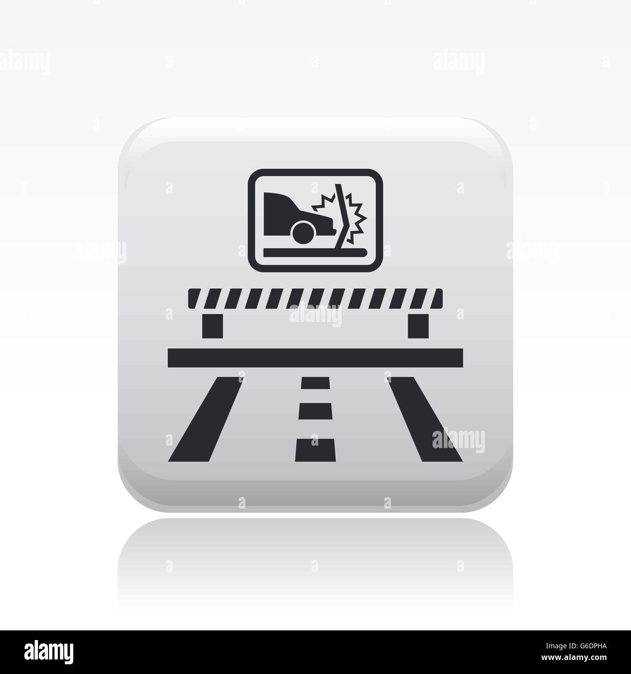 Vector illustration of single isolated crash icon Stock Vector Image ...