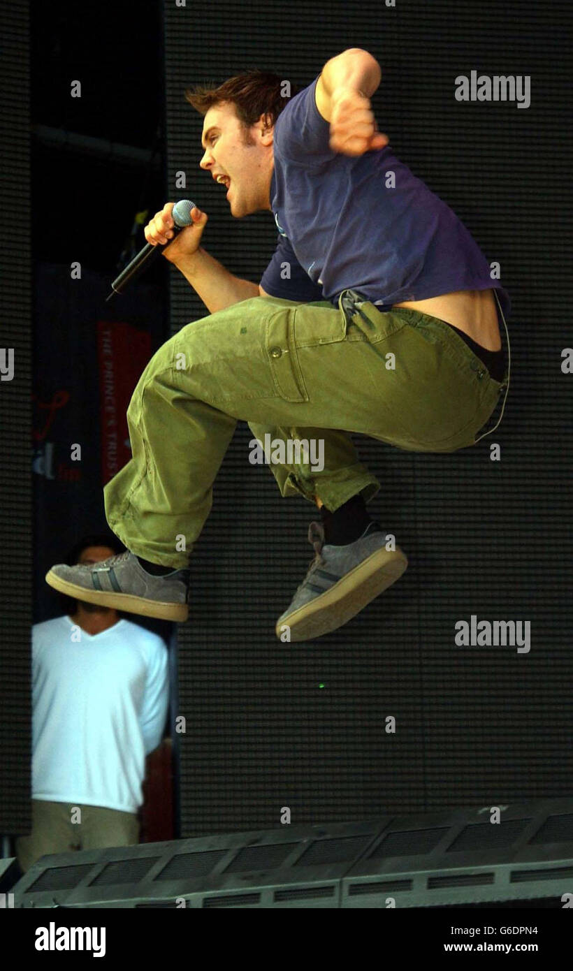 Daniel Bedingfield performing on stage at the Capital Radio Party in ...