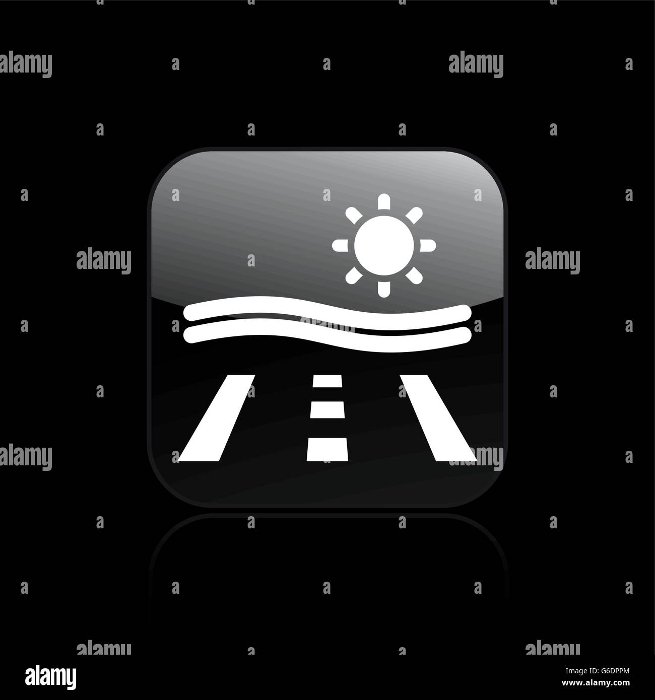 Vector illustration of single isolated sea road icon Stock Vector Image ...