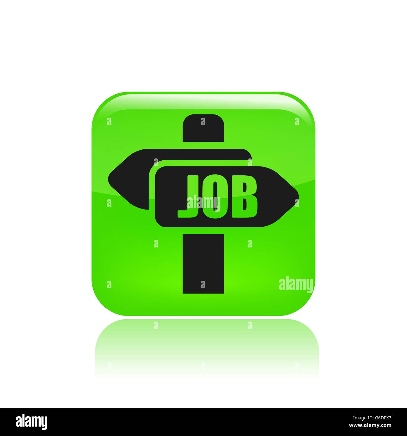 Vector illustration of single isolated job icon Stock Vector Image ...